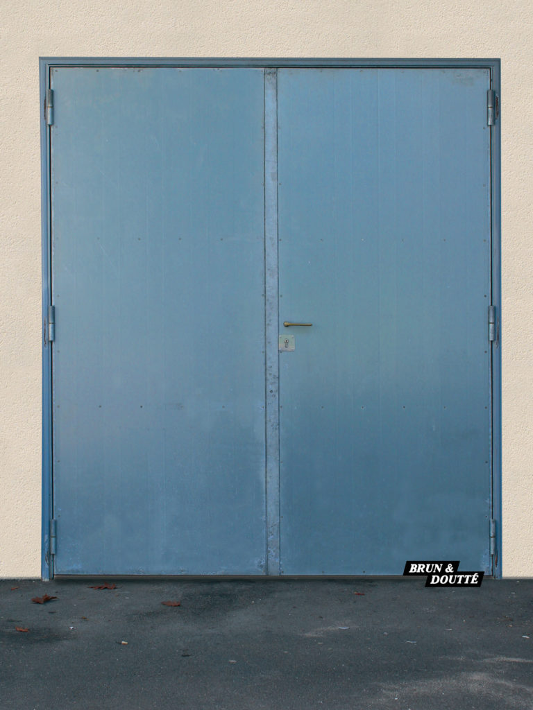 Porte Métallique 1 Vantail Acier Sur-Mesure | Brun Doutté