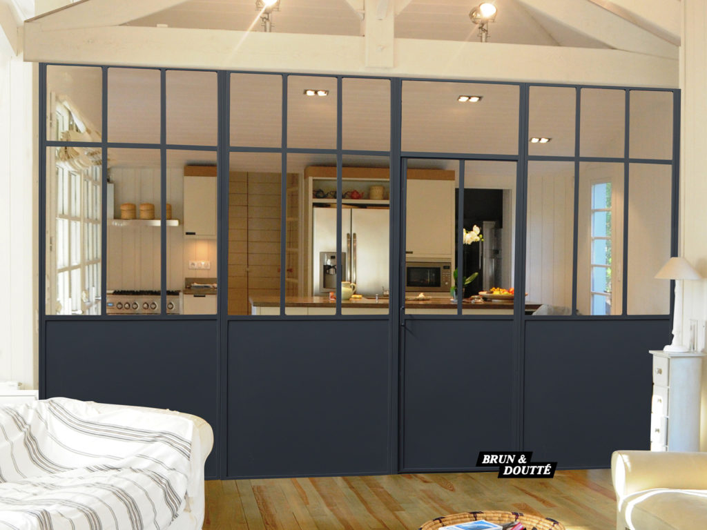 CLOISON VERRIÈRE D'ATELIER acier - Brun & Doutté